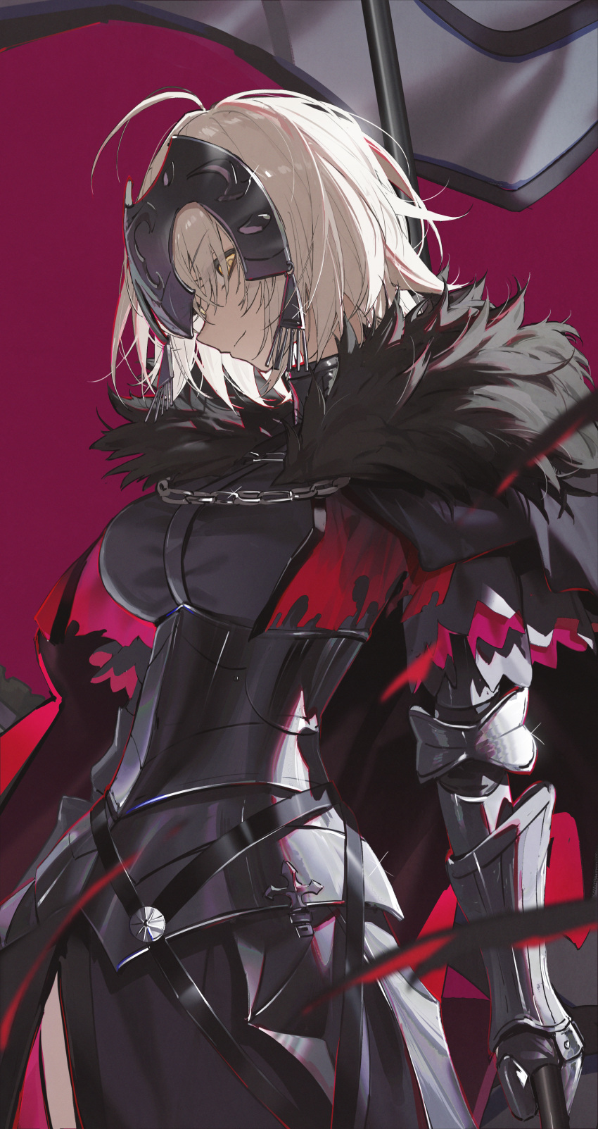 Safebooru - 1girl absurdres ahoge armor armored dress artoria pendragon (fate) black dress ...