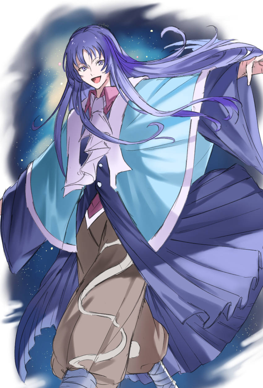 Safebooru - 1other androgynous ascot baggy pants bandaged leg bandages ...