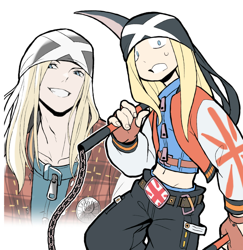 Safebooru - 1boy absurdres axl low bandana belt belt buckle black pants ...