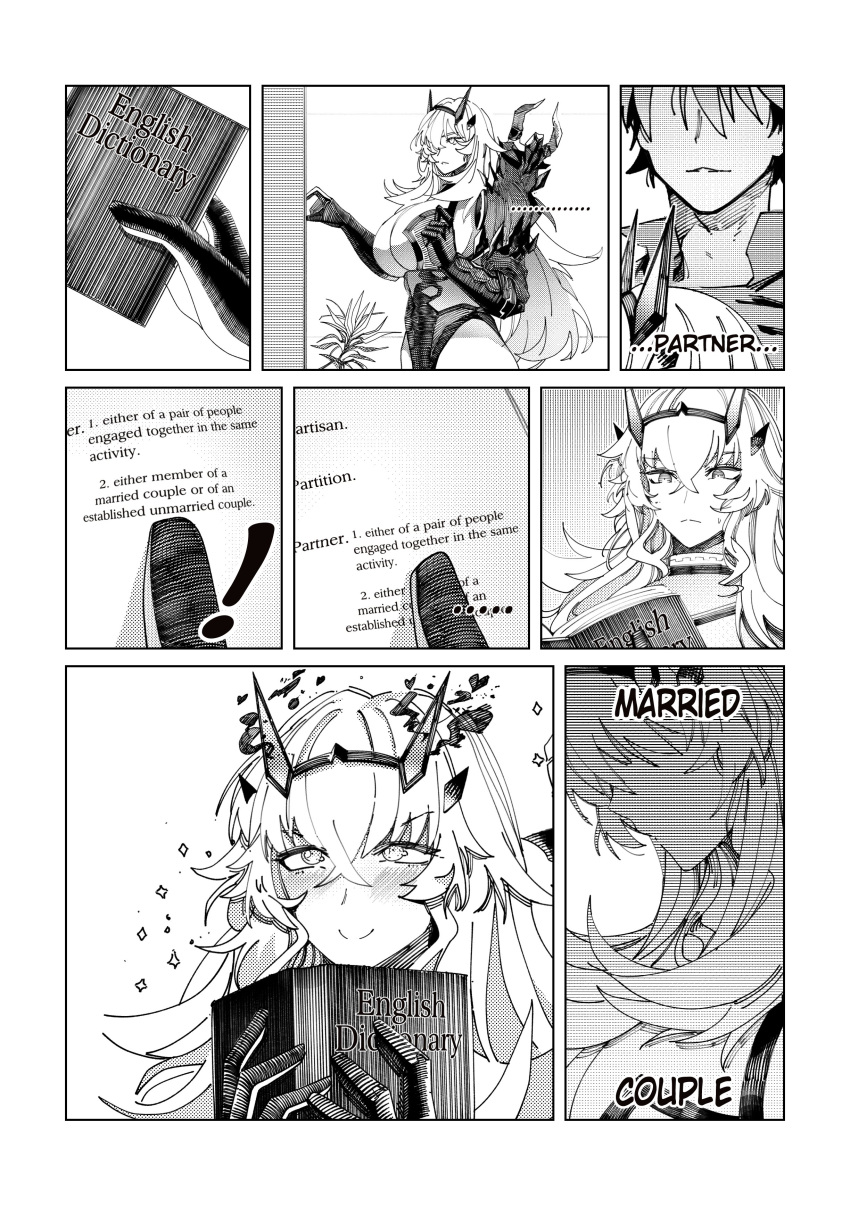 Safebooru - ! absurdres barghest (fate) black gloves blush book english ...