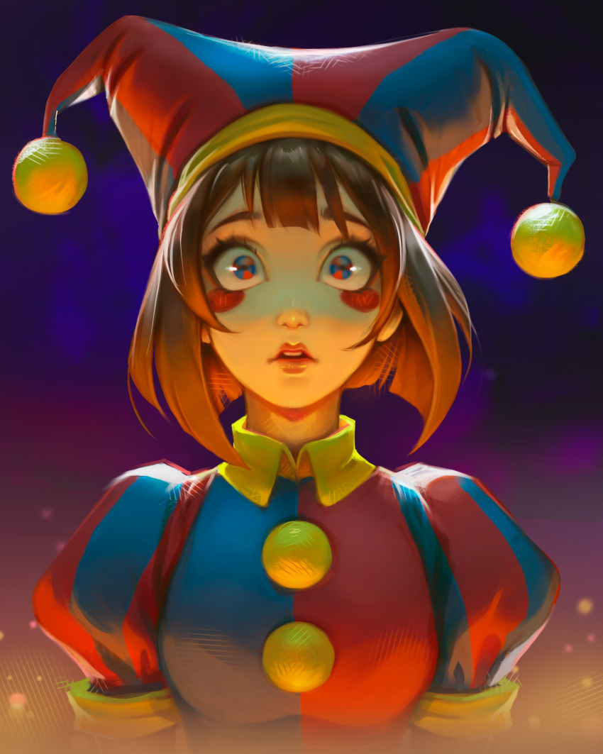Safebooru - 1girl absurdres bob cut brown hair expressionless eyelashes ...