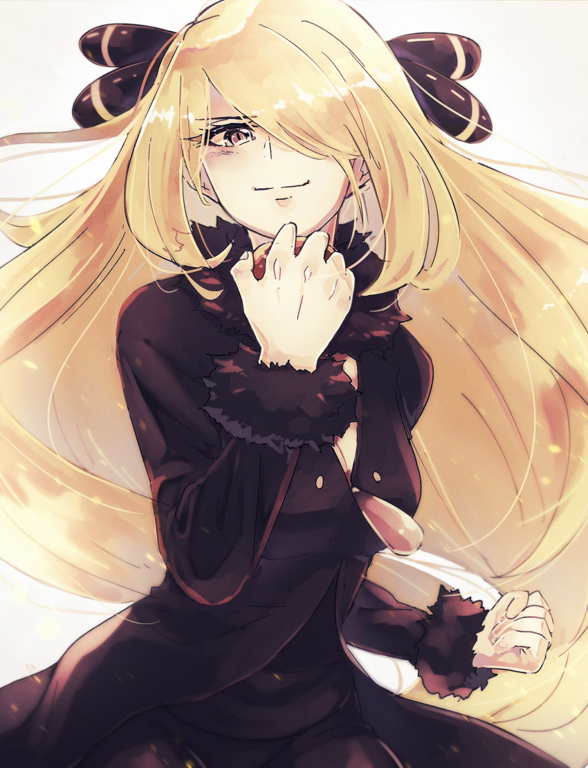 Safebooru - 1girl blonde hair blush brown coat clenched hand closed mouth coat commentary ...