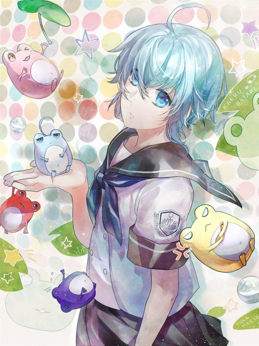 Safebooru - fanart female kaeru batake de tsukamaete male pixiv id ...