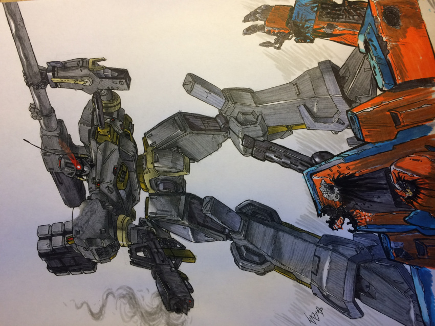 Safebooru - absurdres anfang (armored core) armored core damaged ...