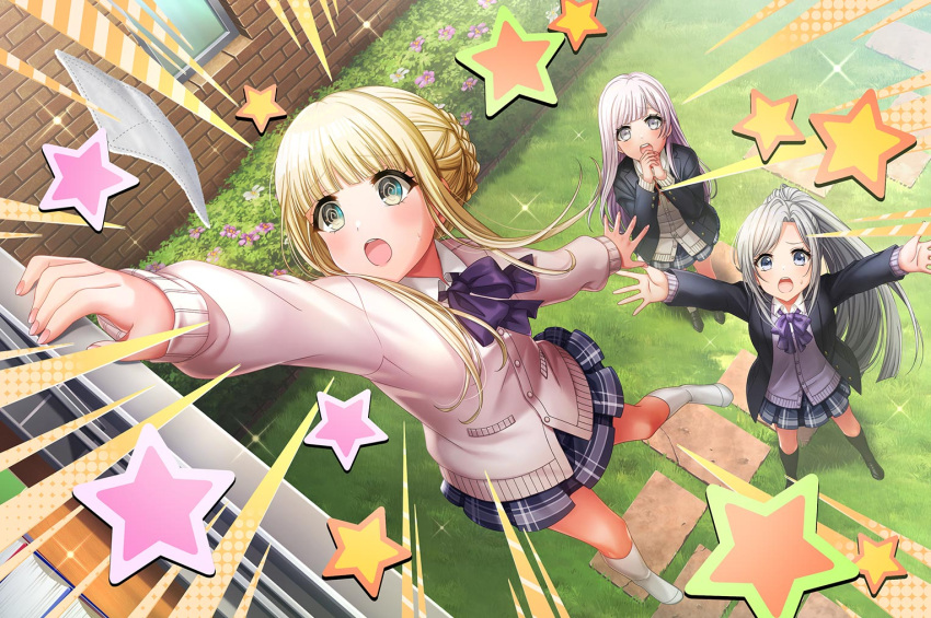 Safebooru - blonde hair blue eyes blush d4dj fukushima noa jacket long hair | 3786027