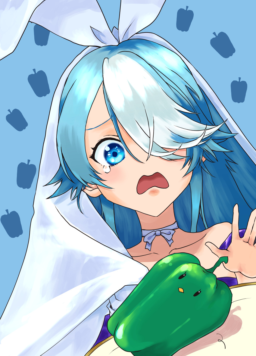 Safebooru - 1girl absurdres azur lane bare shoulders bell pepper blue ...