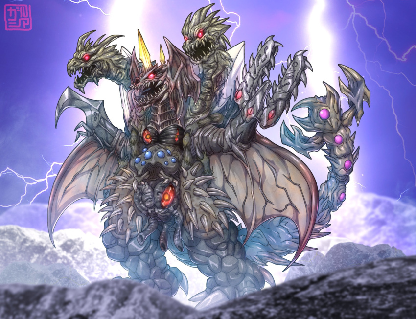 Safebooru - anguirus arm blade armor bat wings battra blue eyes bug ...