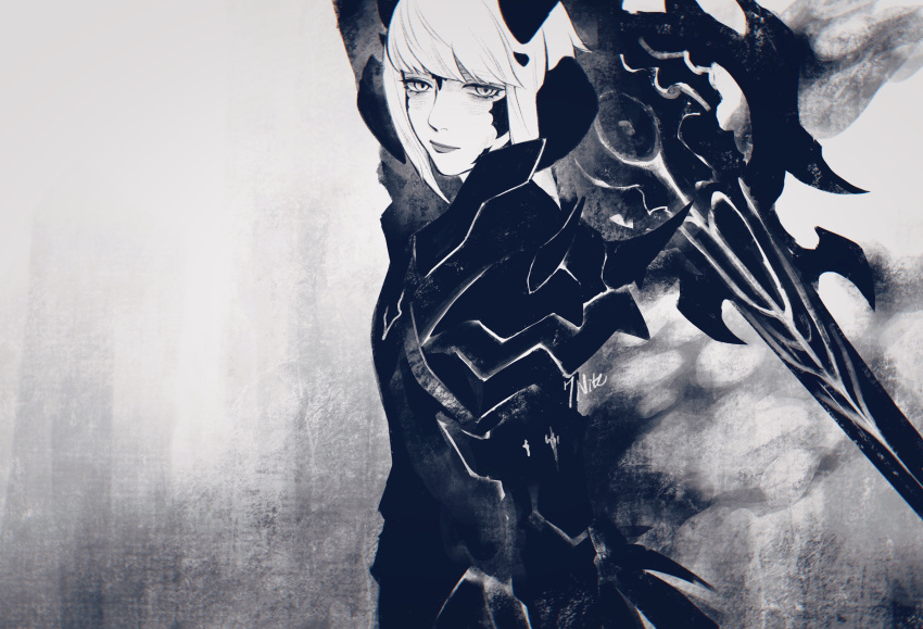 Safebooru 1girl 7nite Absurdres Armor Artist Name Au Ra Avatar Ff14 6030