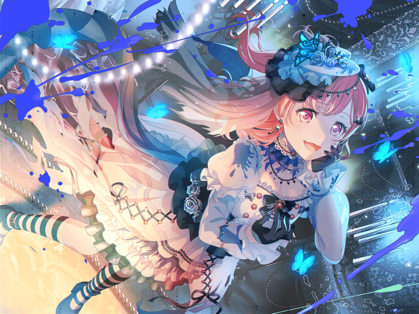 Safebooru - bang dream! blonde hair blush dress hiromachi nanami long hair red eyes smile | 3794689