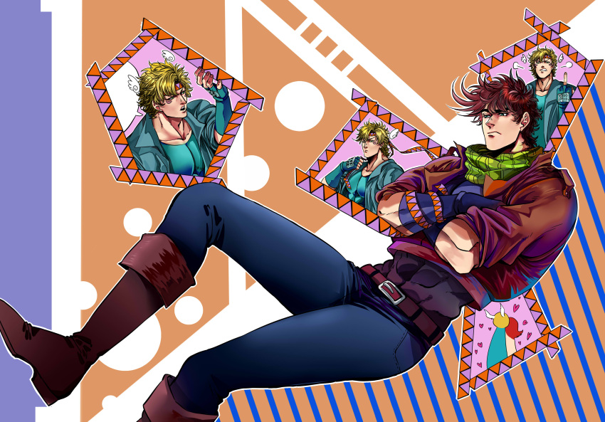 Safebooru - absurdres battle tendency blonde hair boots brown hair ...