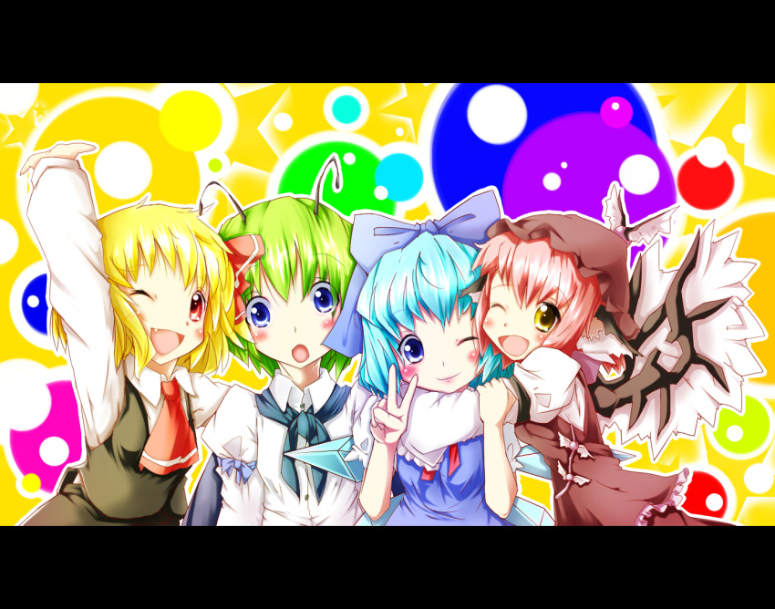 Safebooru - animal ears antenna antennae blonde hair blue hair blush ...