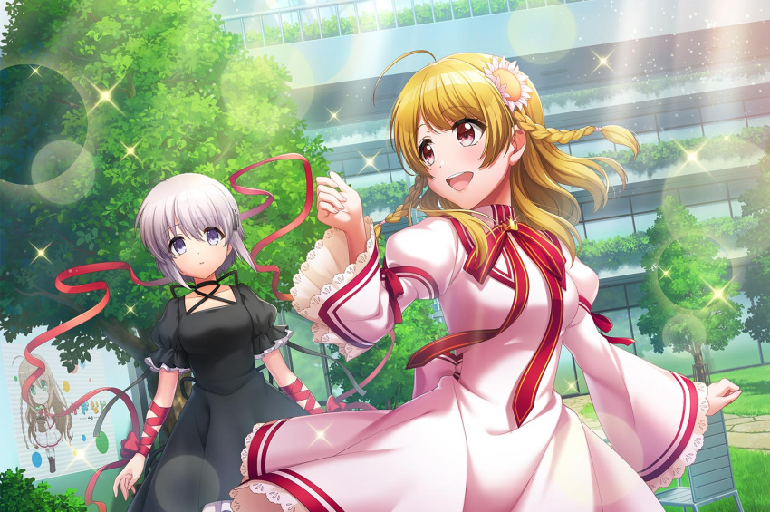 Safebooru - aimoto rinku blonde hair blush d4dj dress long hair red eyes smile | 3801293