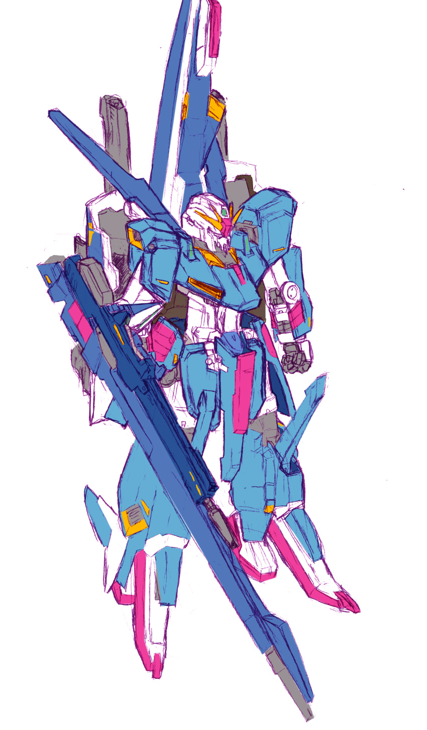 Safebooru - absurdres gun gundam gundam msv highres holding holding gun ...