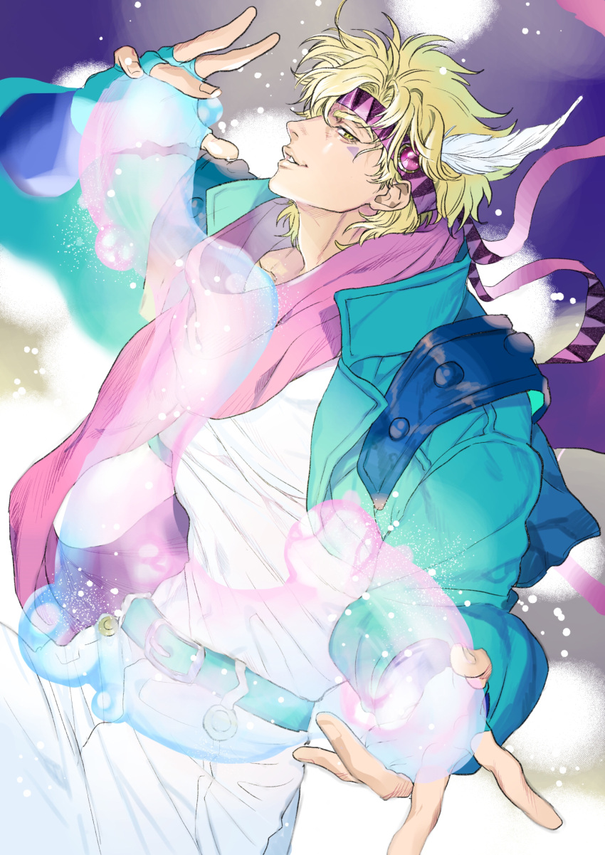 Safebooru - 1boy battle tendency blonde hair bubble caesar anthonio ...