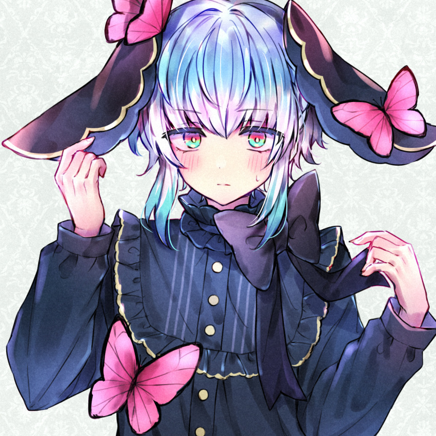 Safebooru - 1boy akuma shitsuji to kuroi neko androgynous animal ears ...
