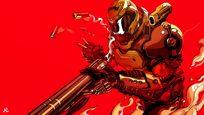 Safebooru - 1boy black gloves doom (series) doom eternal doomguy ...