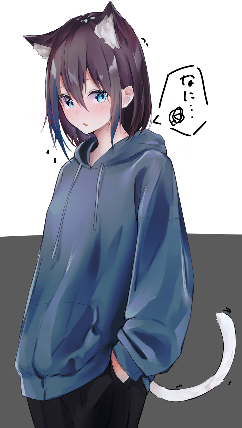 Safebooru - 1girl absurdres animal ear fluff animal ears bangs black ...