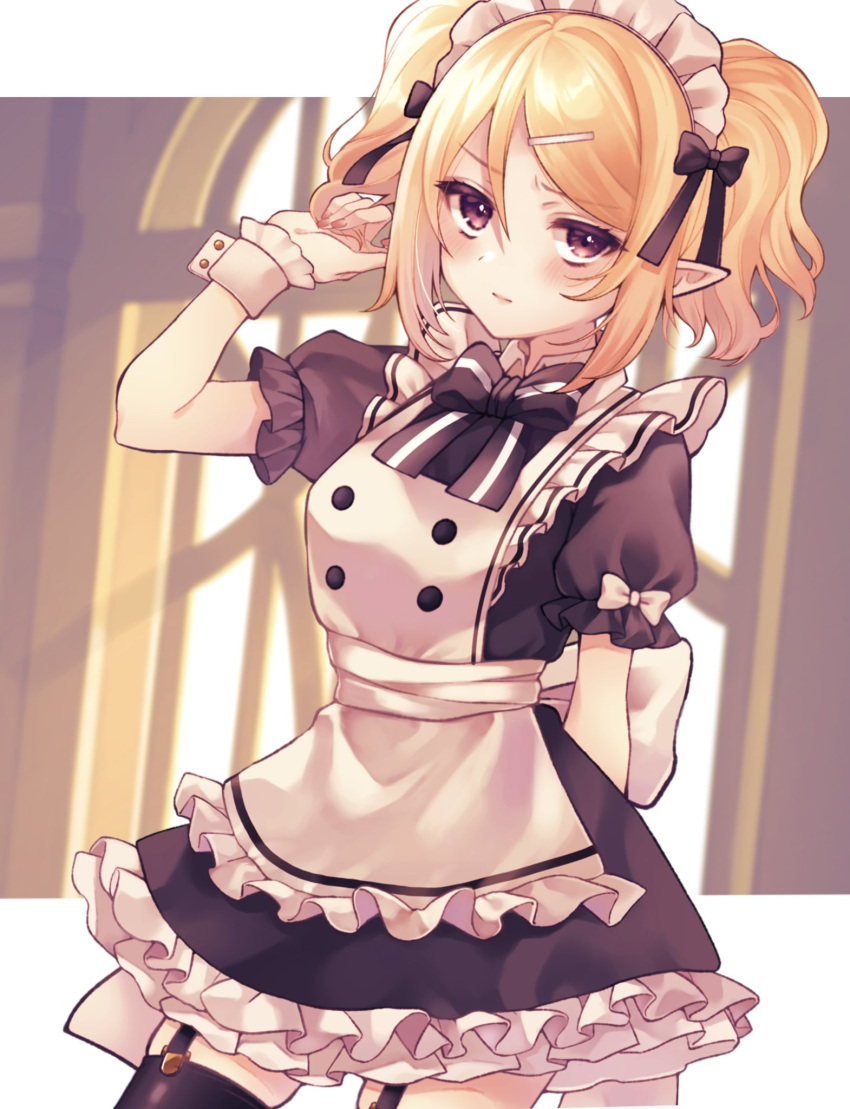 Safebooru - 1girl black legwear blonde hair chloe (princess connect ...