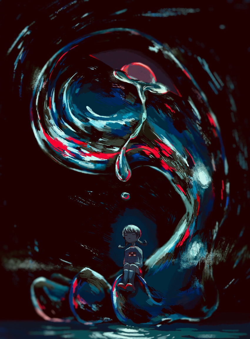 Safebooru - 1girl aozukikawasemi blurry braid brown hair closed eyes ...