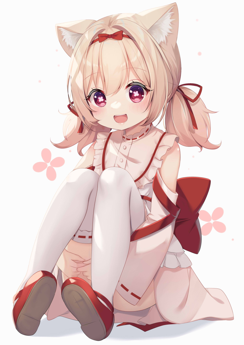 Safebooru - 1girl absurdres amai hiyo amai hiyo channel animal ears blonde hair bow cat ears cat ...