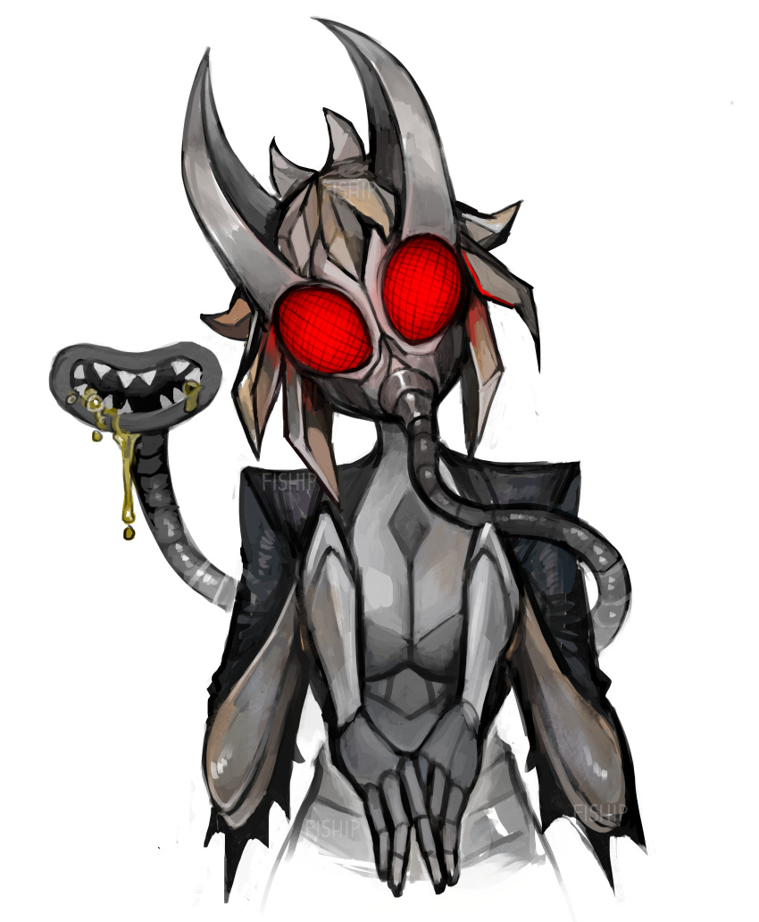 Safebooru - 1girl absurdres artist name colored skin compound eyes ...