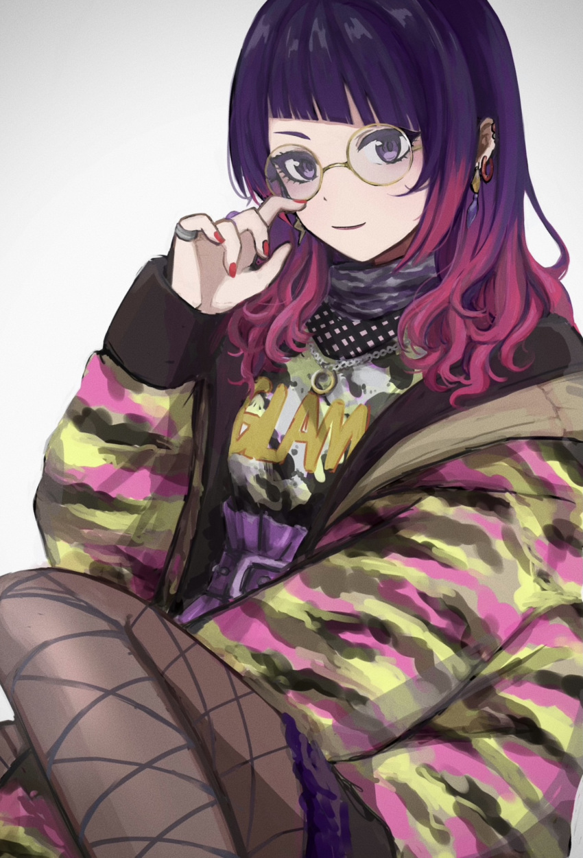 Safebooru - 1girl ear piercing glasses highres idolmaster idolmaster ...