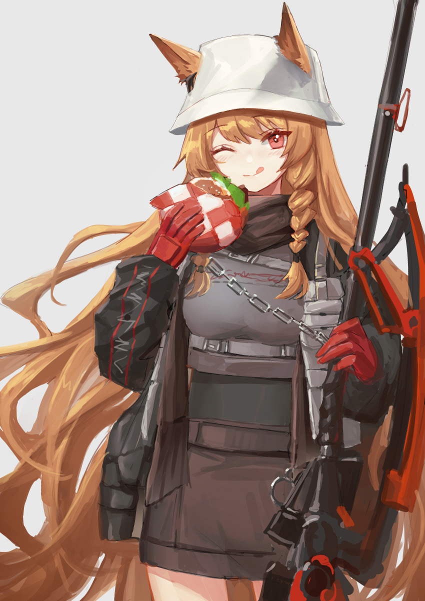 Safebooru - 1girl absurdres animal ears arknights braid brown hair ceobe (arknights) ceobe ...