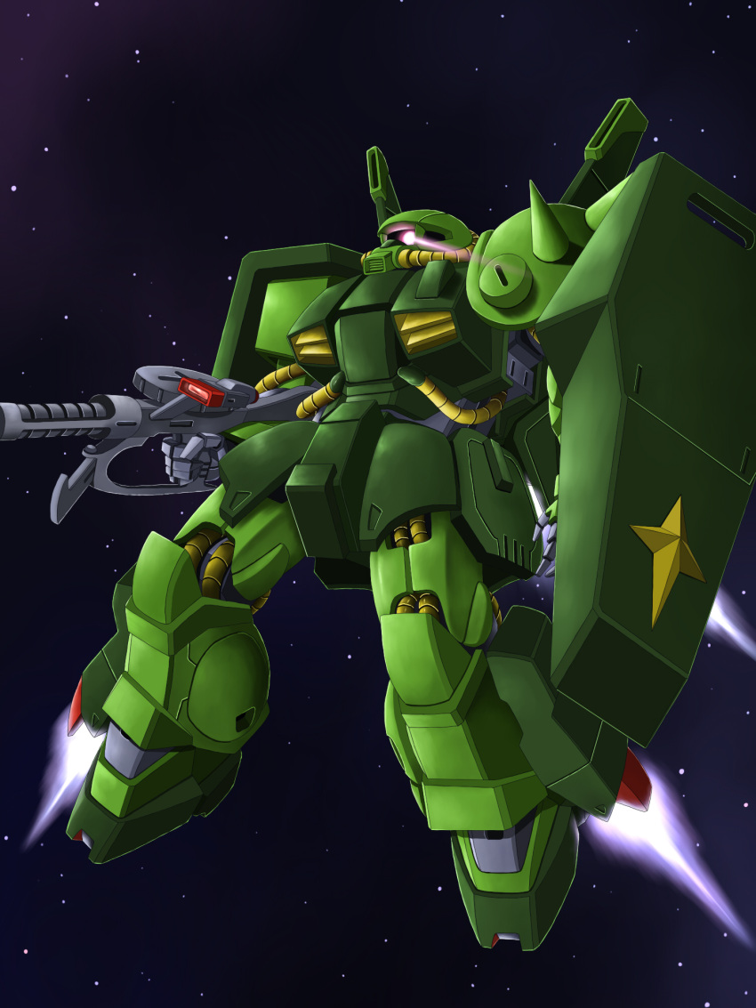 Safebooru - glowing eye gun gundam highres hizack kiriya obu gn machine ...