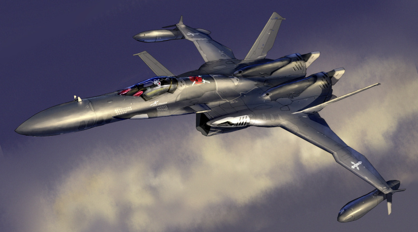 Safebooru - anti-u.n. asterozoa canards clouds flying highres macross ...