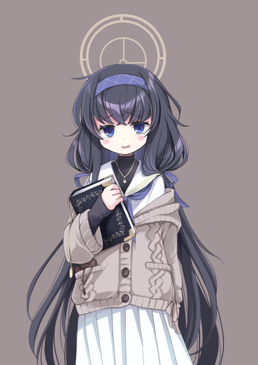Safebooru - 1girl absurdres bangs black hair black undershirt blue archive blue eyes blue ...