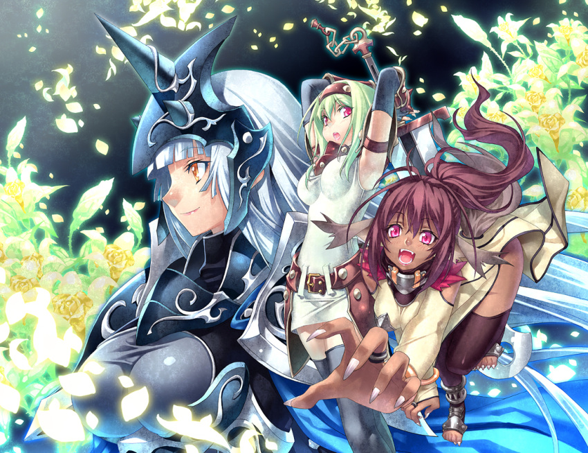 Safebooru - animal ears armpits barefoot belt bent over blue hair brown ...