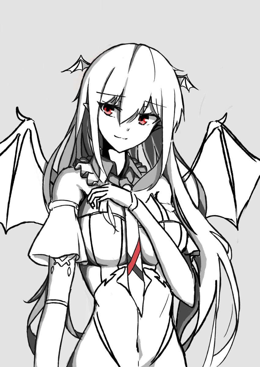 Safebooru 1girl Absurdres Alternate Costume Bat Wings Breasts Collar 8069
