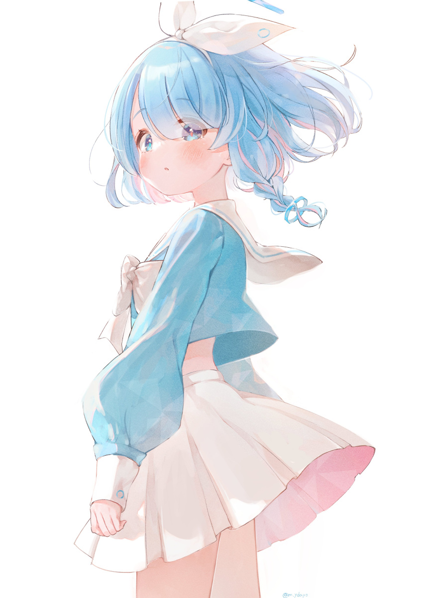 Safebooru - 1girl absurdres aqua eyes aqua hair arona (blue archive) bangs blue archive blue ...