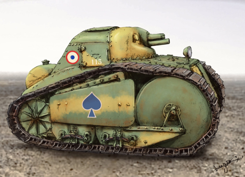 Safebooru - 777 sergeant artist name char peugeot 1918 commentary day ...