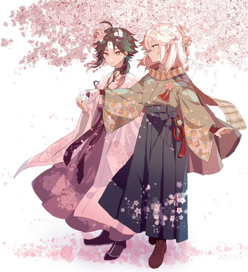 Safebooru - 2boys absurdres alternate costume alternate hairstyle ...