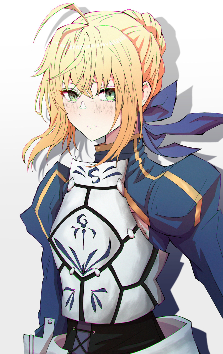 Safebooru - 1girl absurdres ahoge armor armored dress artoria pendragon (fate) bangs blonde hair ...