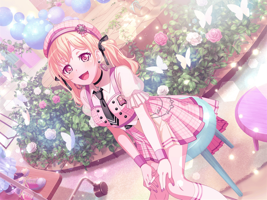 Safebooru - bang dream! blonde hair blush dress hiromachi nanami long hair red eyes smile | 3910819