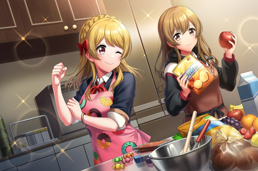 Safebooru - aimoto rinku blonde hair blush d4dj dress long hair red eyes smile | 3922008