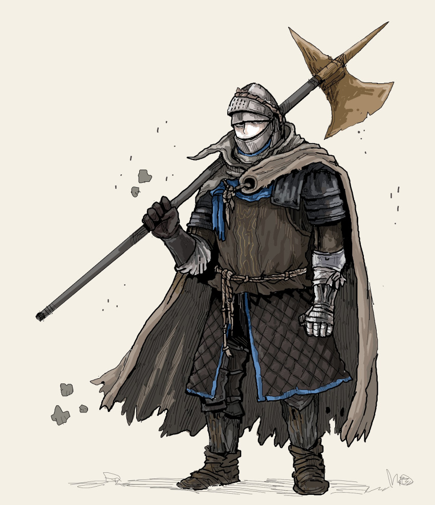 Safebooru - 1boy armor brown footwear cape ekfh4rnrqkq elden ring ...