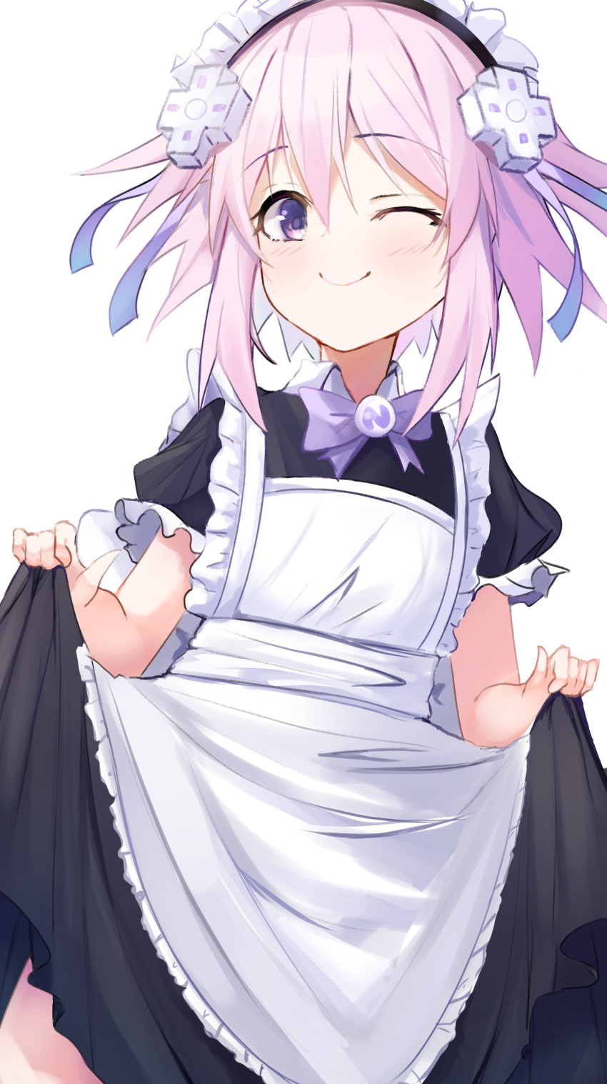 Safebooru - 1girl ;) absurdres alternate costume apron bimmy black ...