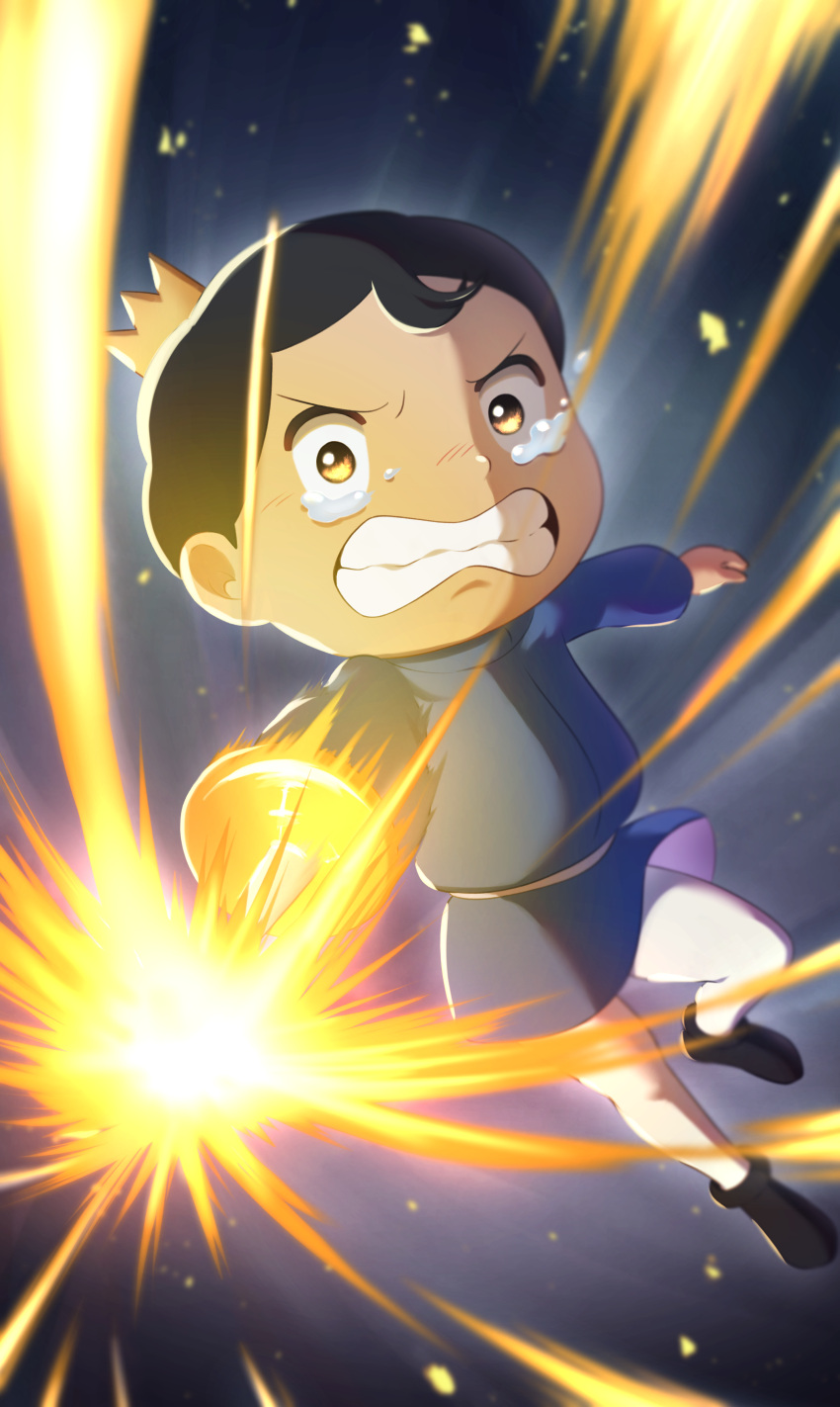 Safebooru - 1boy absurdres black eyes black hair bojji child clenched ...