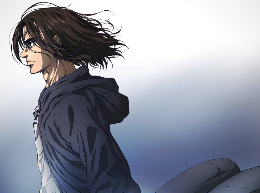 Safebooru - 1boy brown hair daisx (dais0115) eren yeager expressionless ...