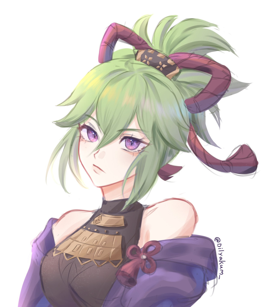 Safebooru - 1girl bangs bare shoulders dilyakum face genshin impact ...