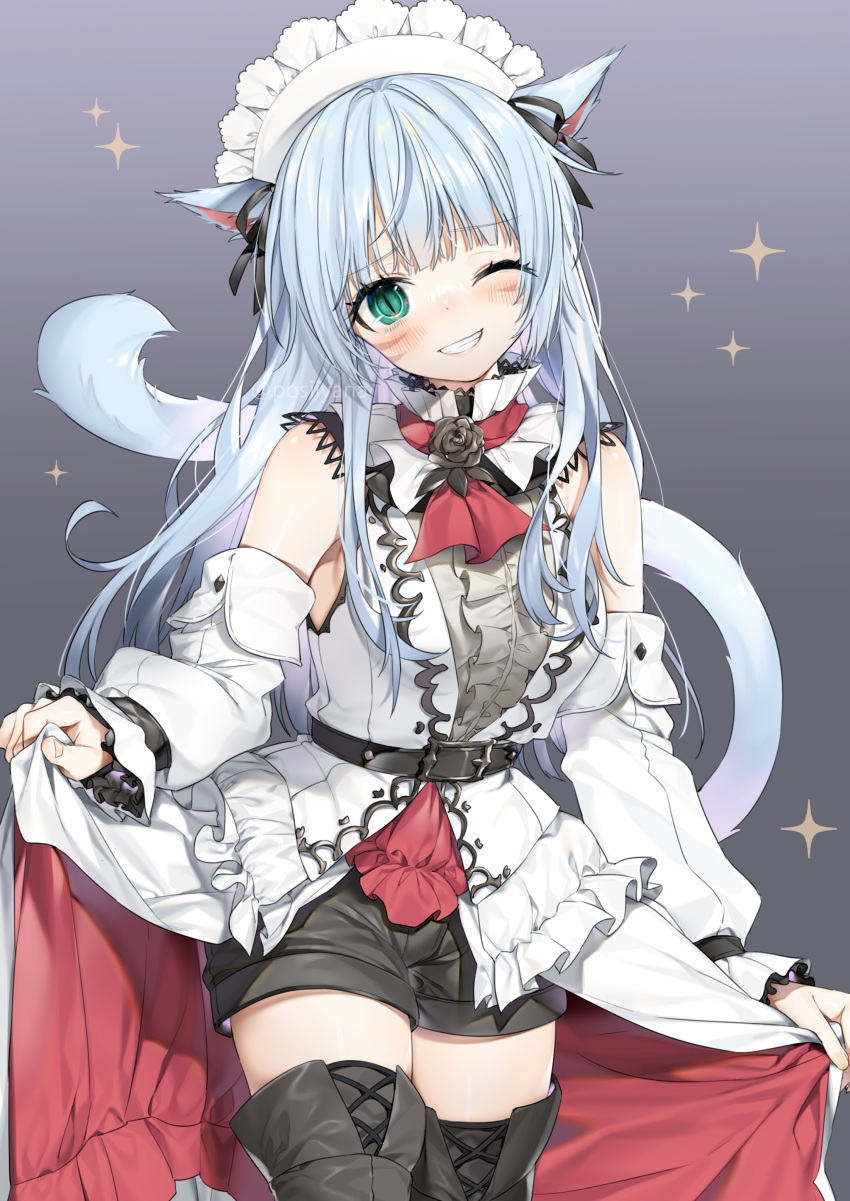 Safebooru - 1girl absurdres animal ears avatar (ff14) bangs belt blue eyes blush boots cat ears ...