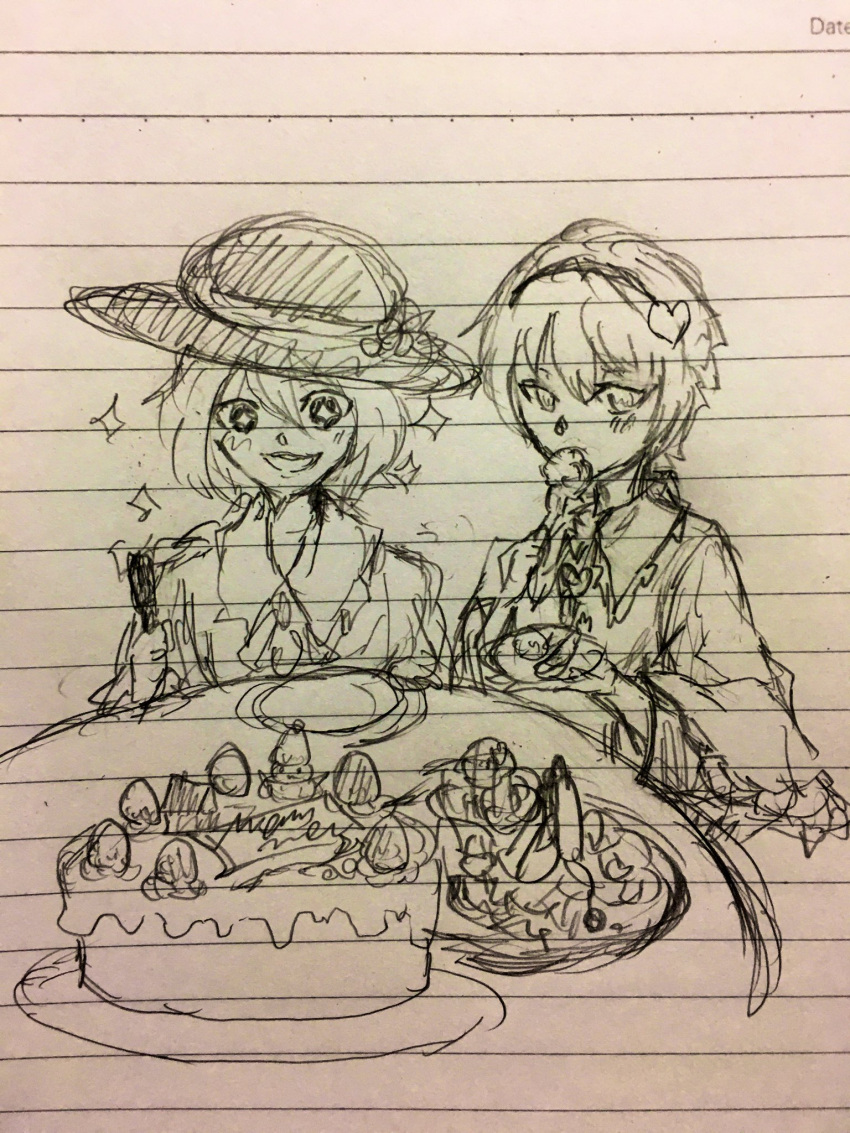 Safebooru - cake food hair ornament hairband hat highres komeiji koishi ...