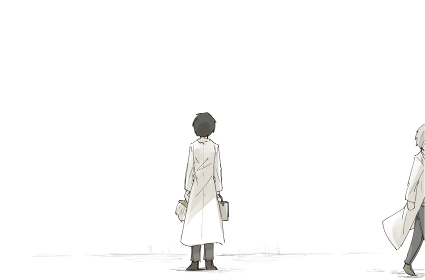 Safebooru - 2boys a (lobotomy corporation) benjamin (lobotomy ...