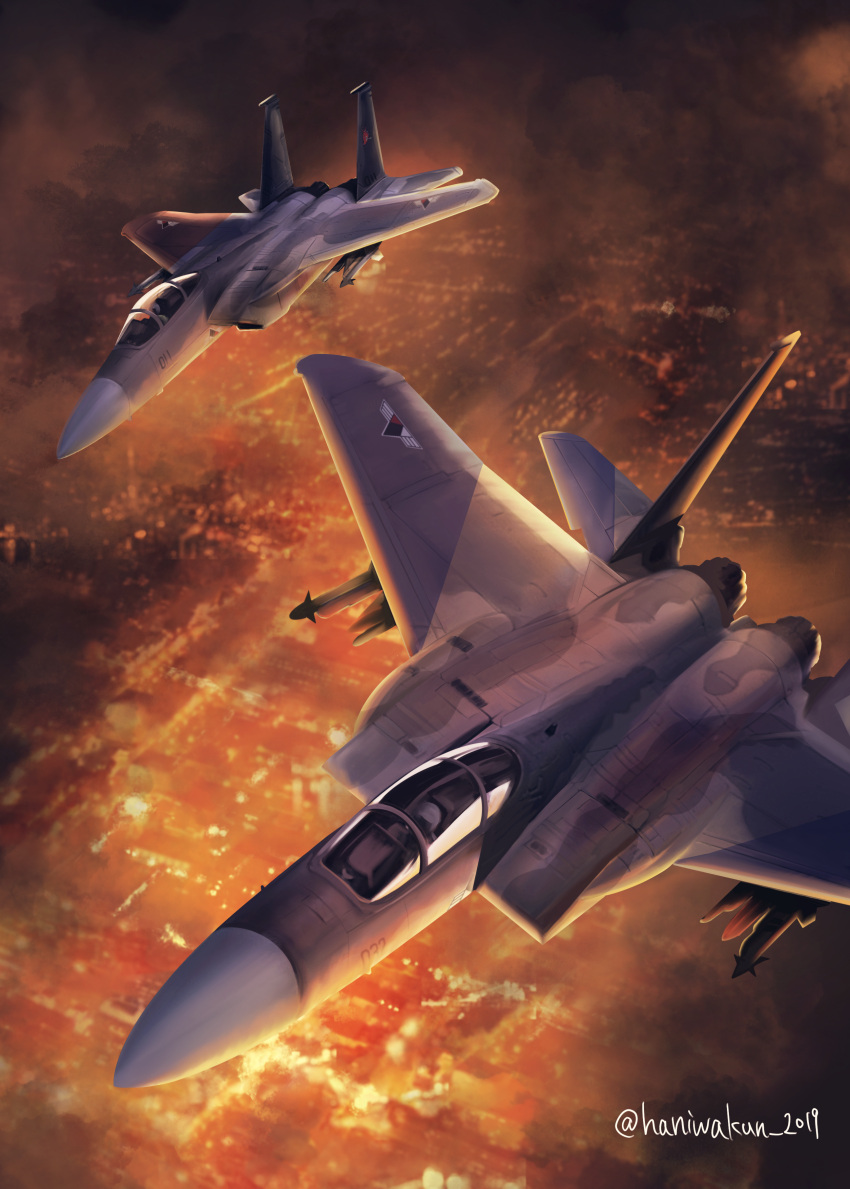 Safebooru - 2boys absurdres ace combat ace combat zero aim-9 sidewinder aircraft airplane artist ...