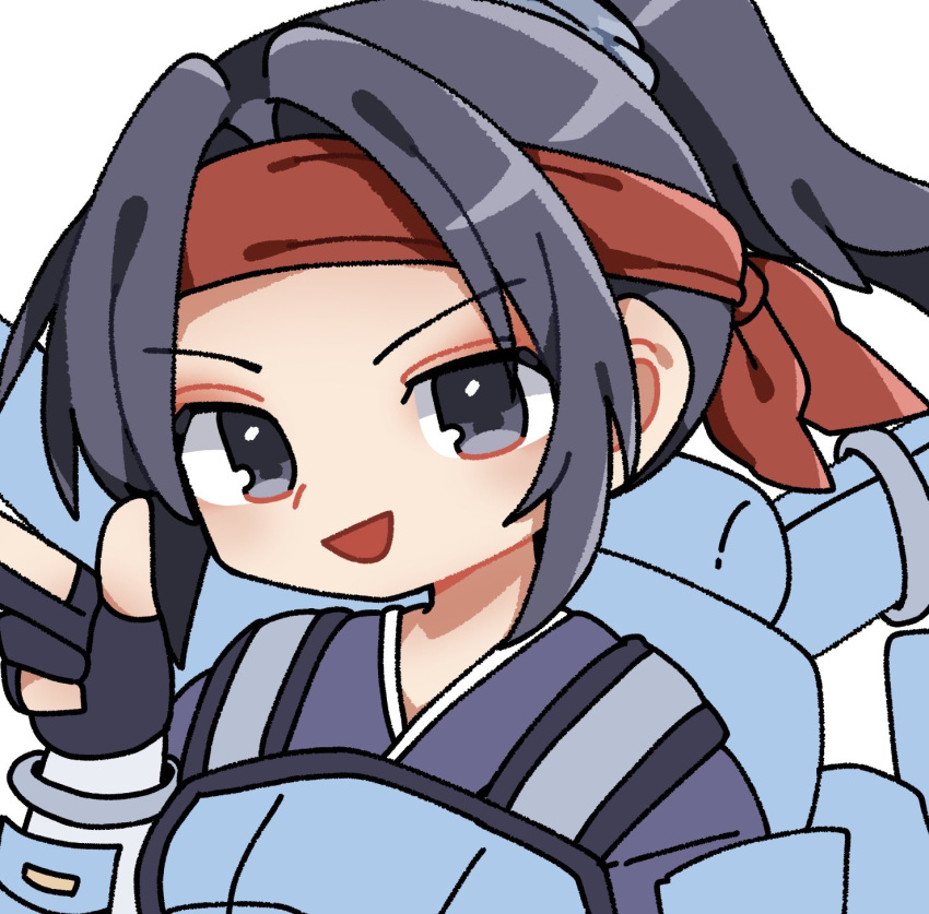 Safebooru - 1girl :d apex legends armor bangs black eyes black gloves ...