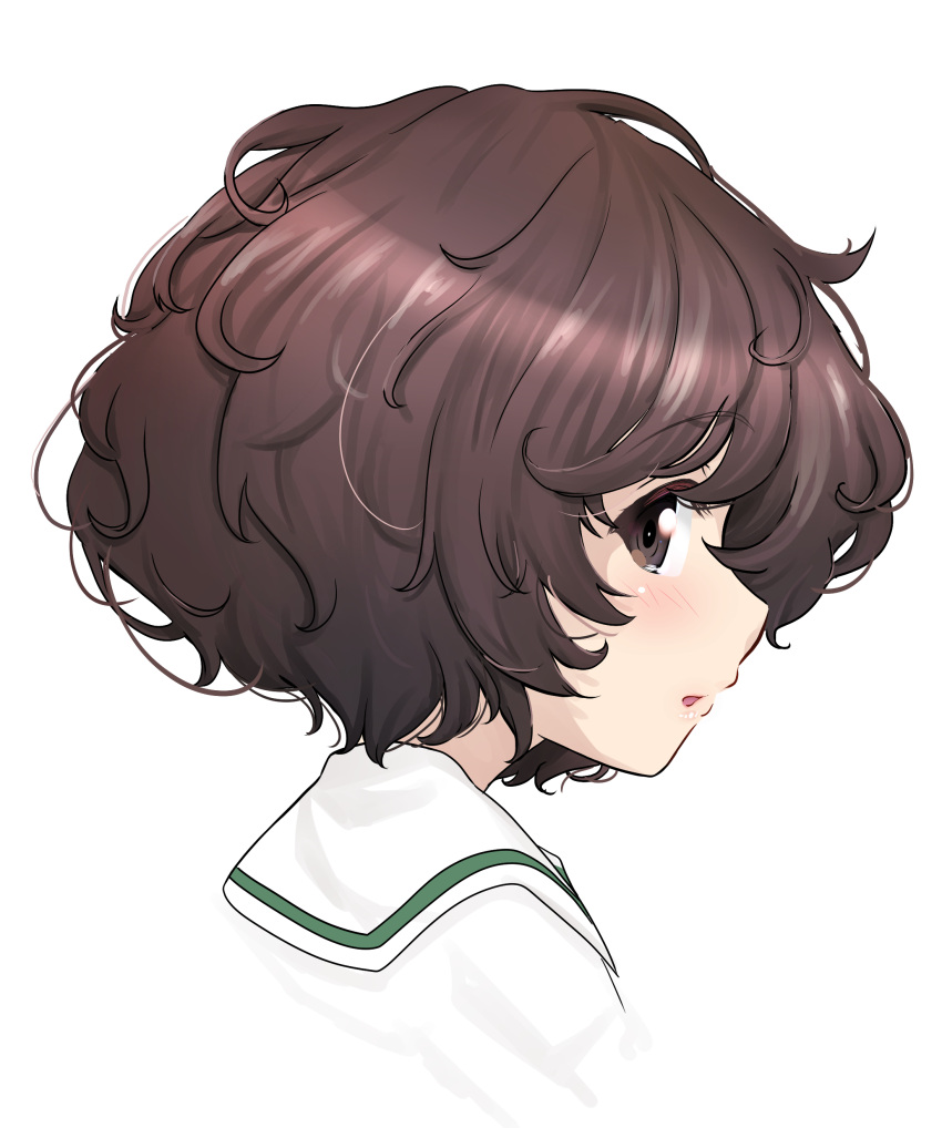 Safebooru - 1girl absurdres akiyama yukari bangs blush brown eyes brown hair commentary request ...