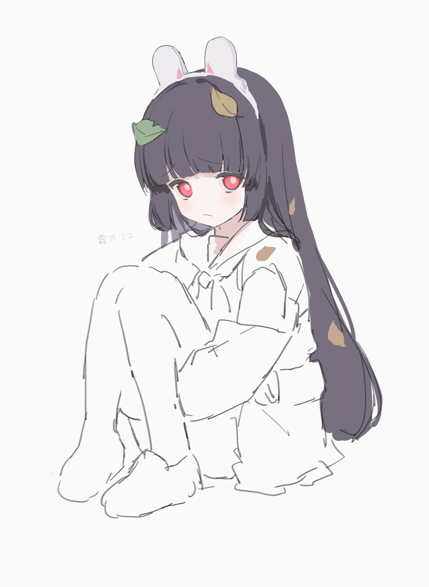 Safebooru - 1girl 33bun3 absurdres animal ears bangs black hair blue archive blunt bangs blush ...